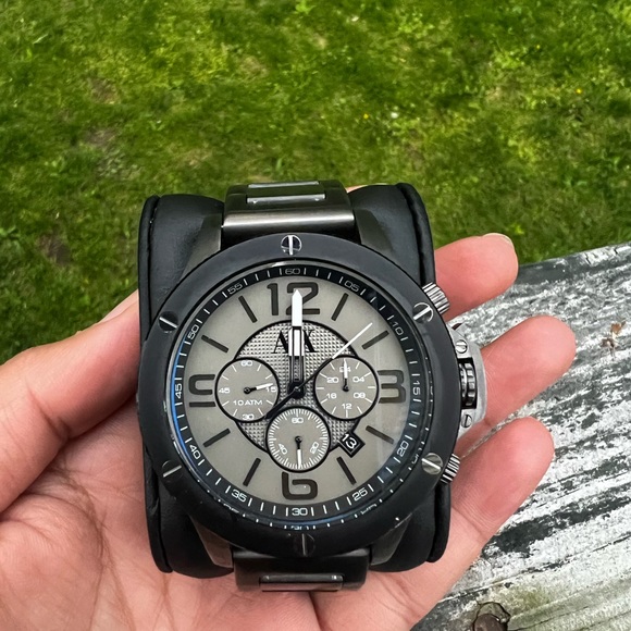 Armani Exchange | Accessories | Armani Exchange Mens Gunmetal Watch ...